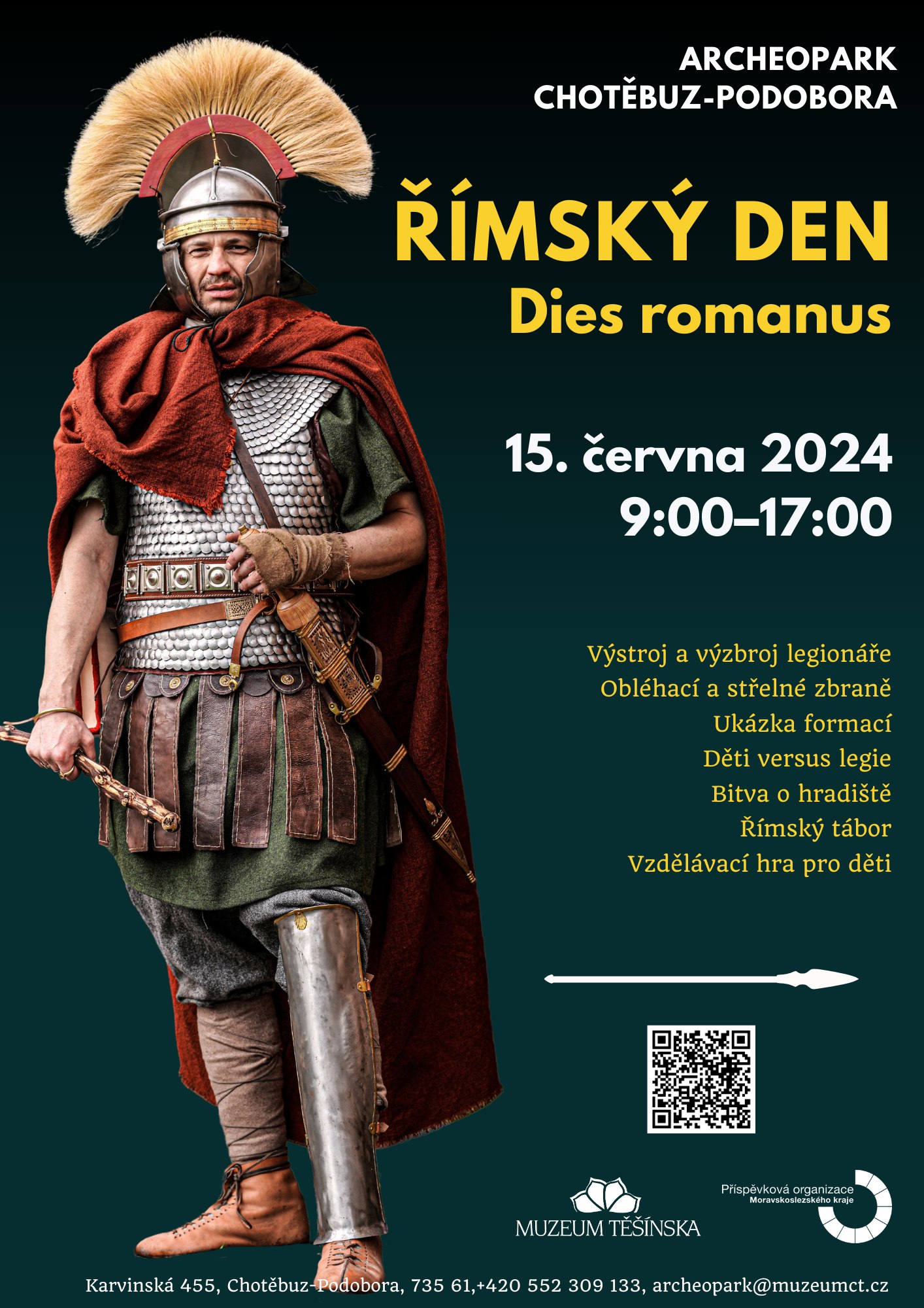 Římský den. Dies Romanus, 15. 6. 2024 - Archeopark Chotěbuz - Podobora